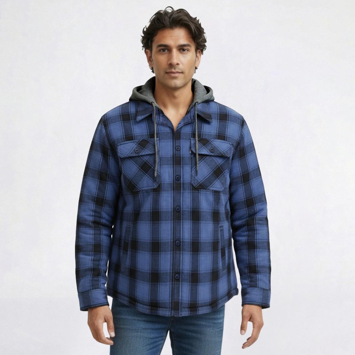 Click here for Mens Smiths Sherpa-Lined Flannel Shirt Jacket - Na... prices
